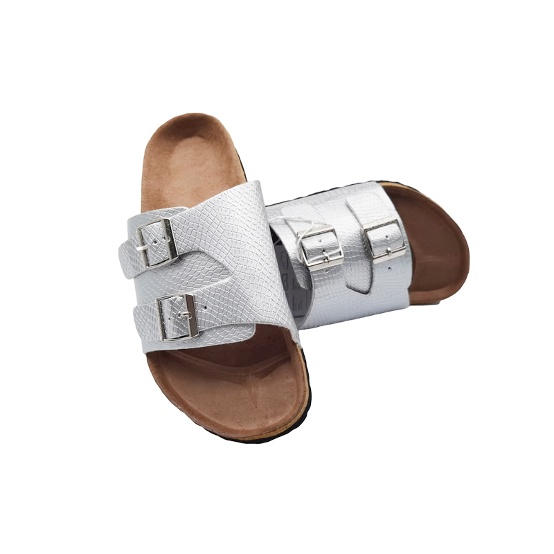 รองเท้าแตะหูหนีบผู้หญิง Birkenstock Arizona BF silver เงิน Unisex ...