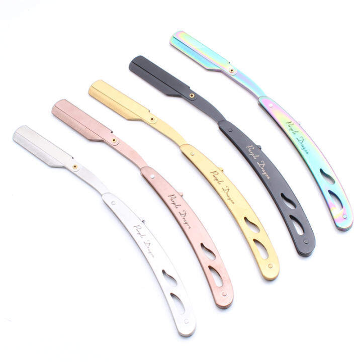 Up Top Fashion Stainless Steel Straight Edge Razor Barber Shave Manual ...
