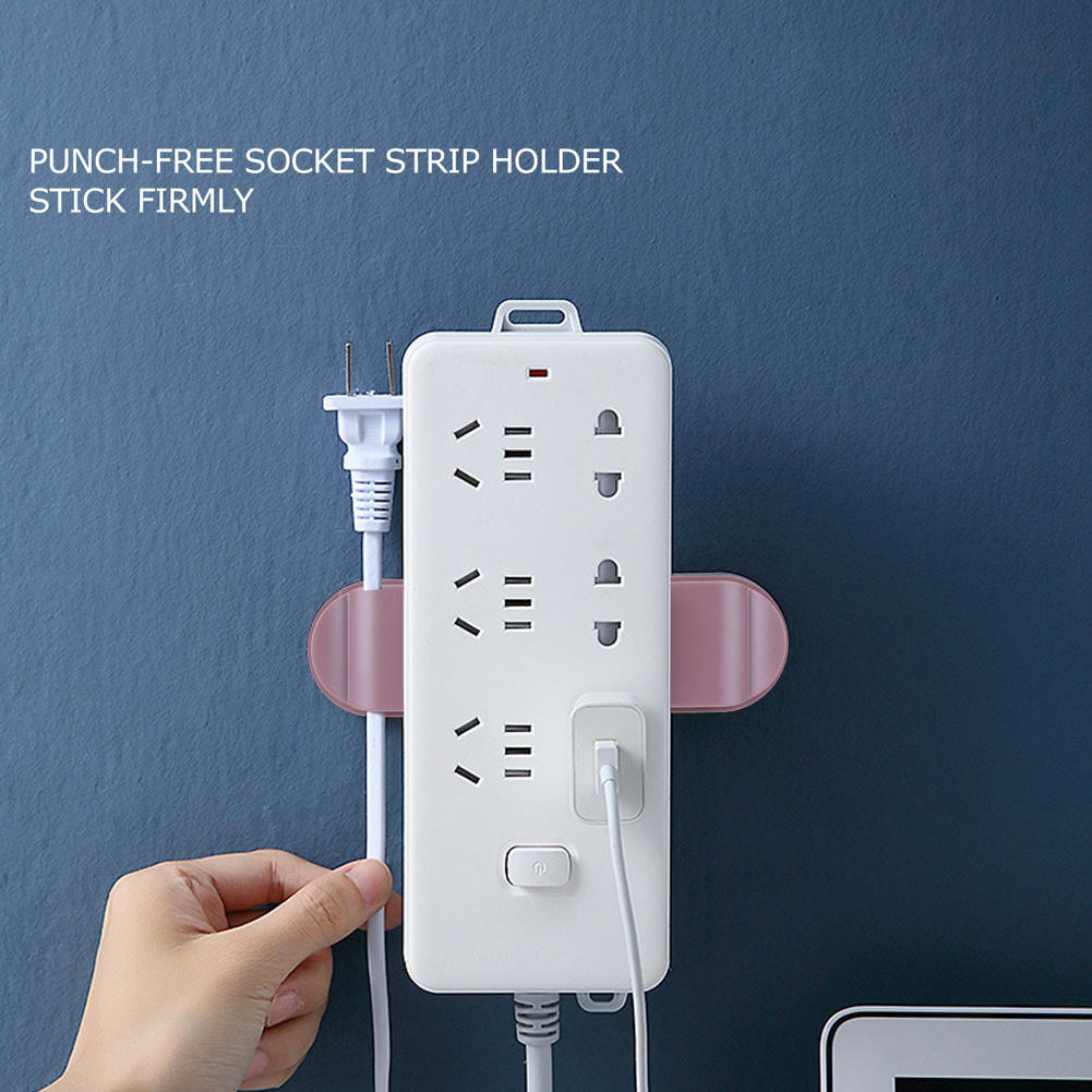 【ถูกๆ】2Pcs Socket Sticker Holder Rotatable Self‑Adhesive Wire Cable ...