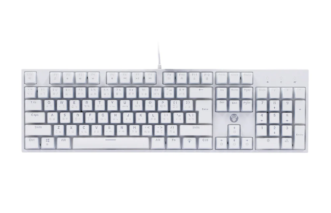 KEYBOARD (คีย์บอร์ด) FANTECH ATOM RGB MK887 (WHITE) (BLUE SWITCH - RGB ...