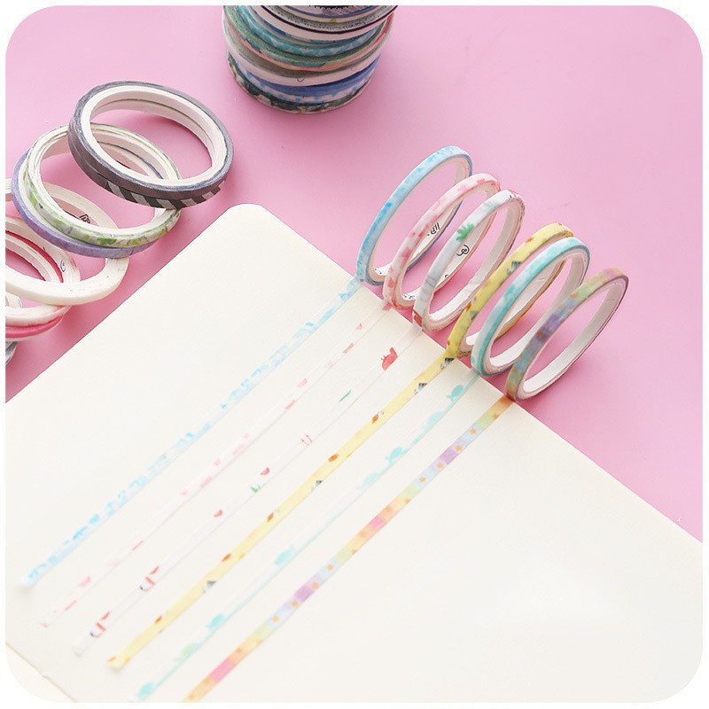 Lemon Girl สติ๊กเกอร์ เทปบัญชีมือ Sticker cartoon tape bleeding line ...