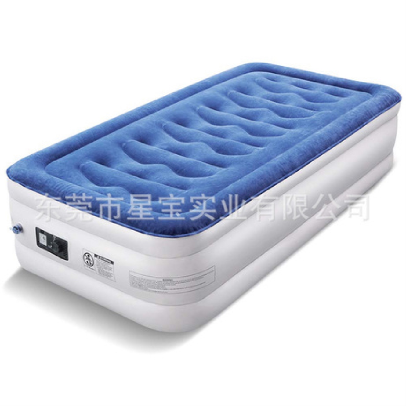 The new hot amazon selling flocking PVC inflatable mattress bed ...