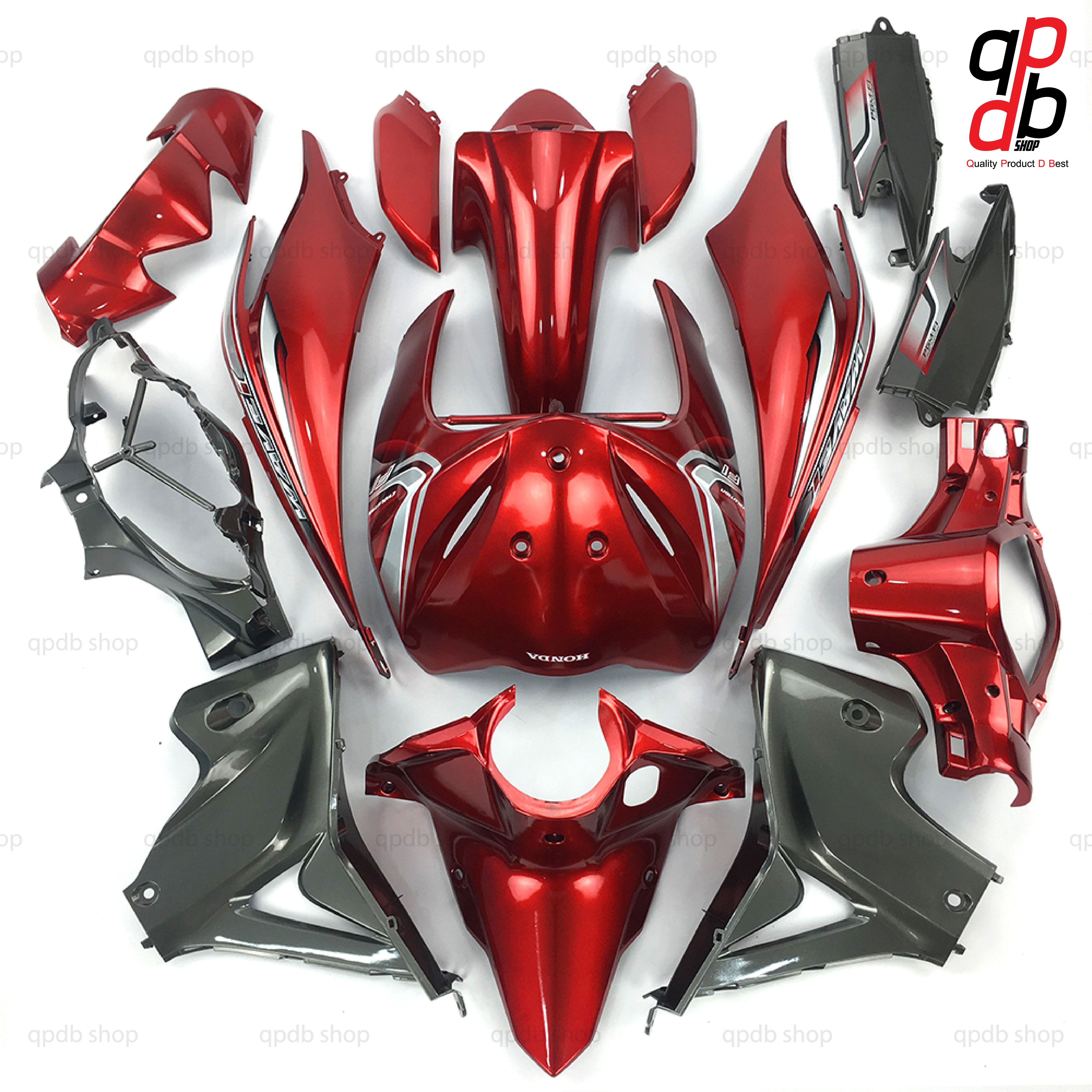 QPDB ชุดสีเวฟ110i wave110i new ปี2011-2018 15ชิ้น สีชมพูแก้ว - qpdbShop ...