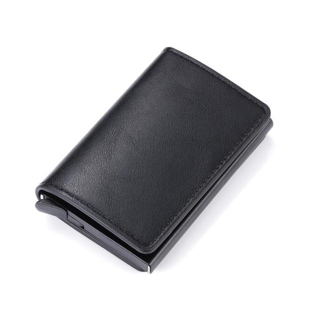 [Ready] Rfid Safe Anti-theft Smart Wallet Thin Id Cards Holder Unisex ...