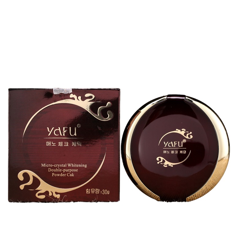 พร้อมส่งจากไทย แป้งพัฟ Yafu (ตลับแดง) แป้ง 2 ชั้น แป้งพัฟผสมโสม+ไวท์เทนนิ่ง เอสเซ้นต์+ไข่มุก ...