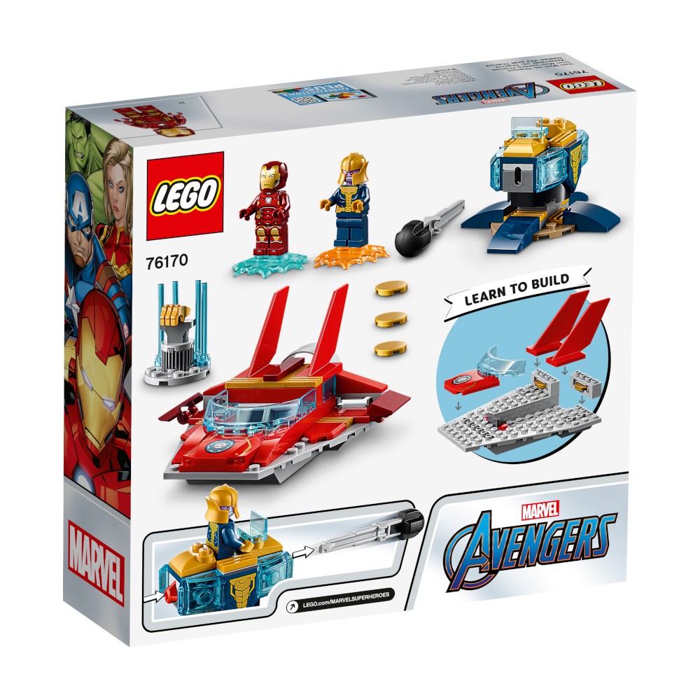 LEGO® Marvel Avengers 76170 Iron Man vs. Thanos (103 pieces) - Wazha ...