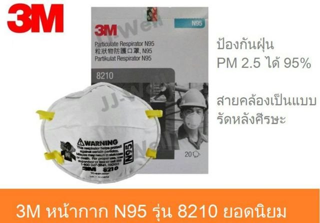3M 8210 N95 MASK 1 PC - atomo - ThaiPick