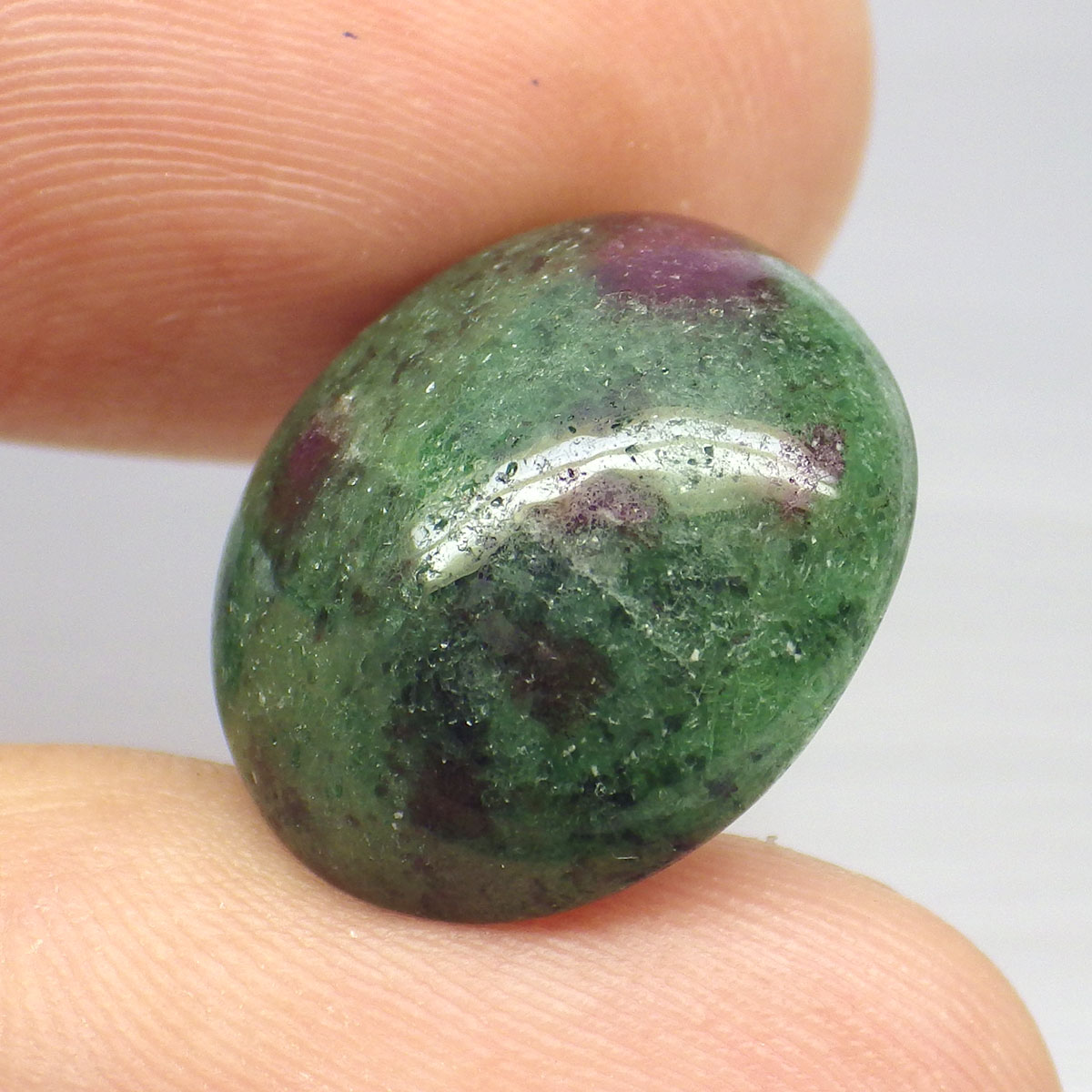 พลอย ซอยไซต์ ธรรมชาติ ดิบ แท้ ( Unheated Natural Ruby Zoisite ) น้ำหนัก 12.48 กะรัต - Metee G ...