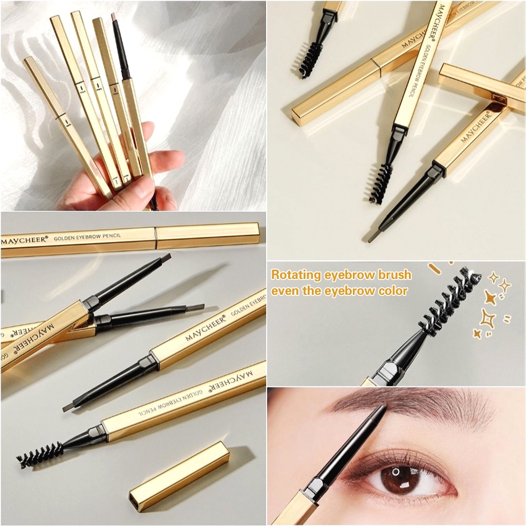 eyebrow pencil Automatic rotation, 2 heads, brown, waterproof, long ...