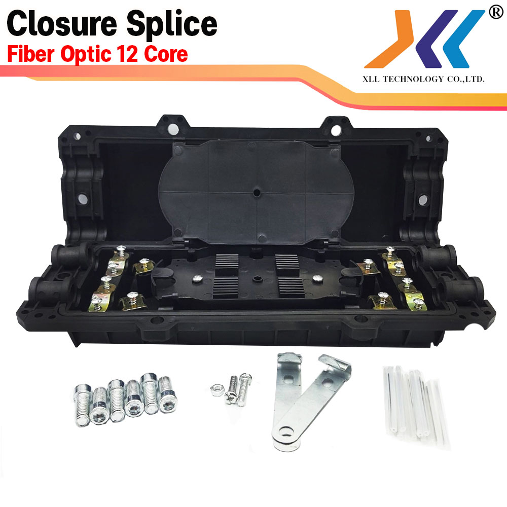 [พร้อมส่งในไทย] Closure Splice Fiber Optic 12 Core Outdoor โค้ดเชอร์ 12 ...