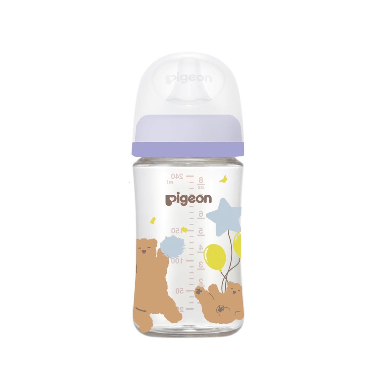 Pigeon พีเจ้น ขวดนม PPWN Bear & Rabbit ขนาด 5 oz จุก SofTouch SS และ ขนาด 8 oz จุก SofTouch M แพ ...