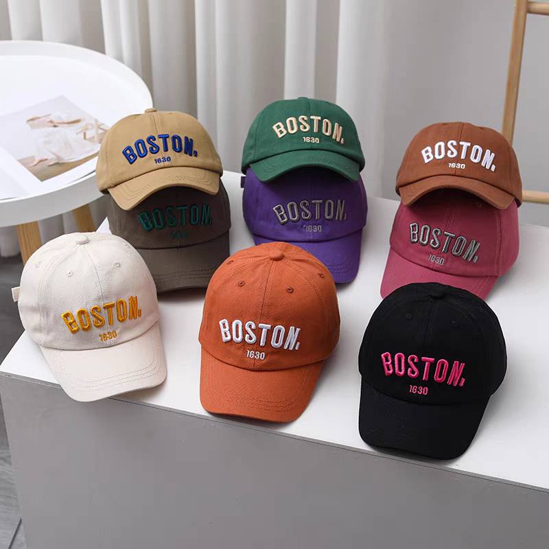 พร้อมส่ง หมวก หมวกเด็ก 6เดือน-4ปี รอบหัว49-51 cm. ปักอักษร BOSTON 1630 ...