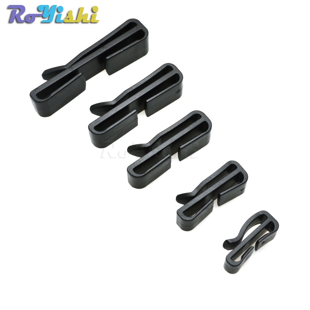 10pcspack Black Quick Slip Keeper Buckle clip Slider For Molle Tactical ...