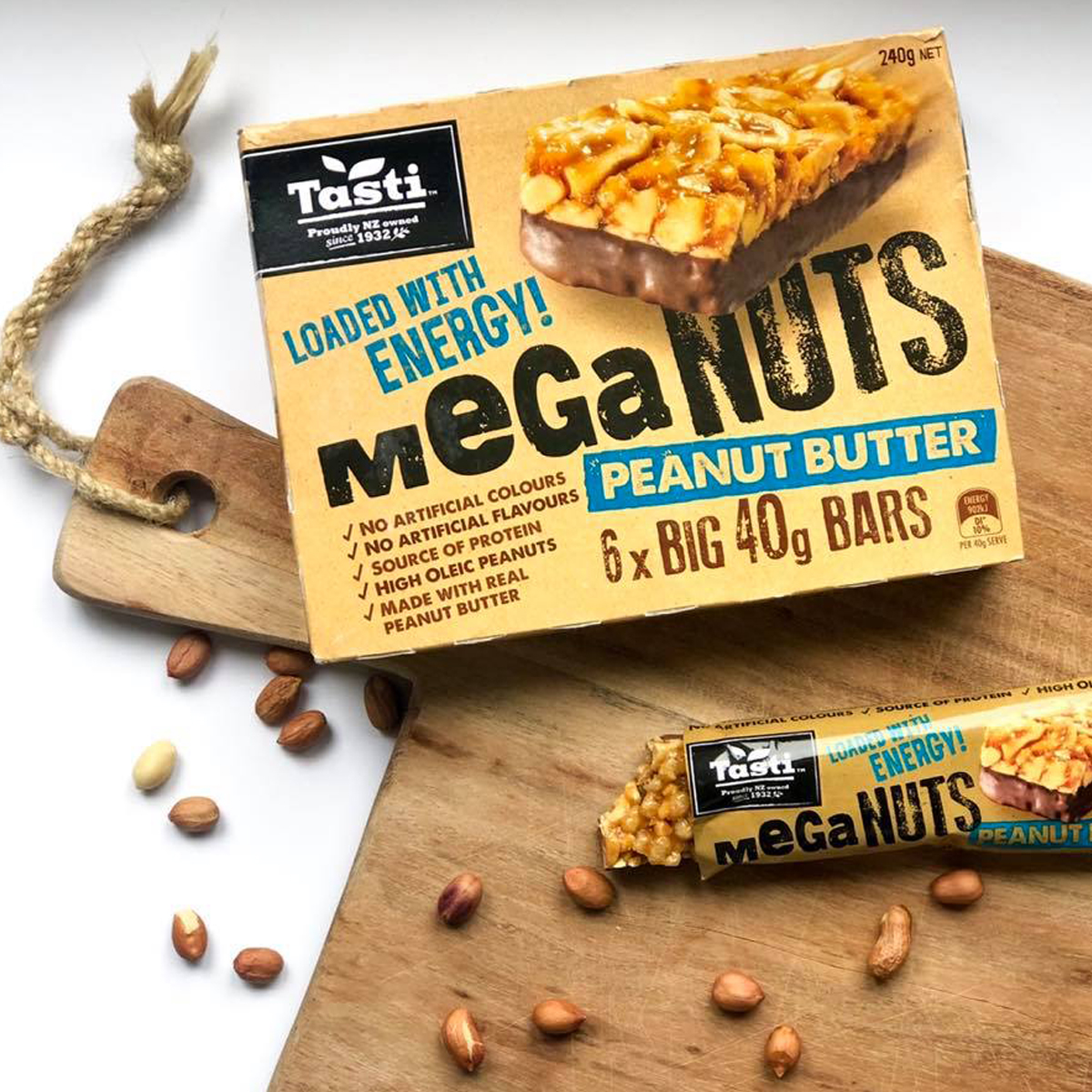 Tasti Mega Nuts Peanut Butter 240g เทสตี้ เมกก้า นัทส์ พีนัท บัตเตอร์ ...