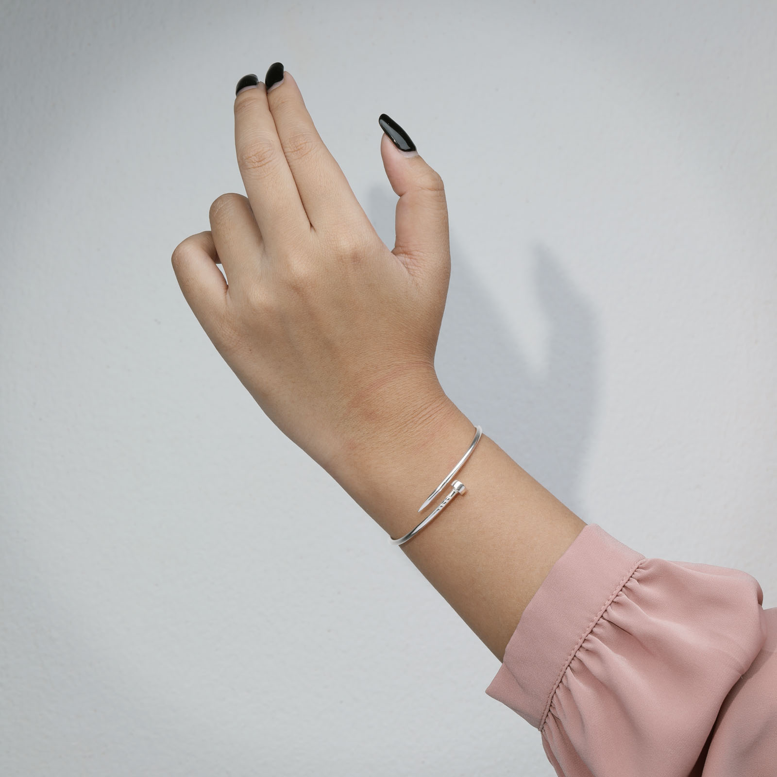 Louis Montini (Jewelry) Sterling Silver 925 Bracelet กำไลข้อมือเงินแท้ 92.5 กำไลข้อมือผู้หญิง ...