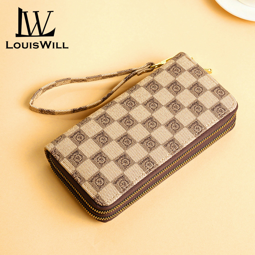LouisWill Women Wallet Simple Long Pure Vintage Wallet Fashion Purse ...
