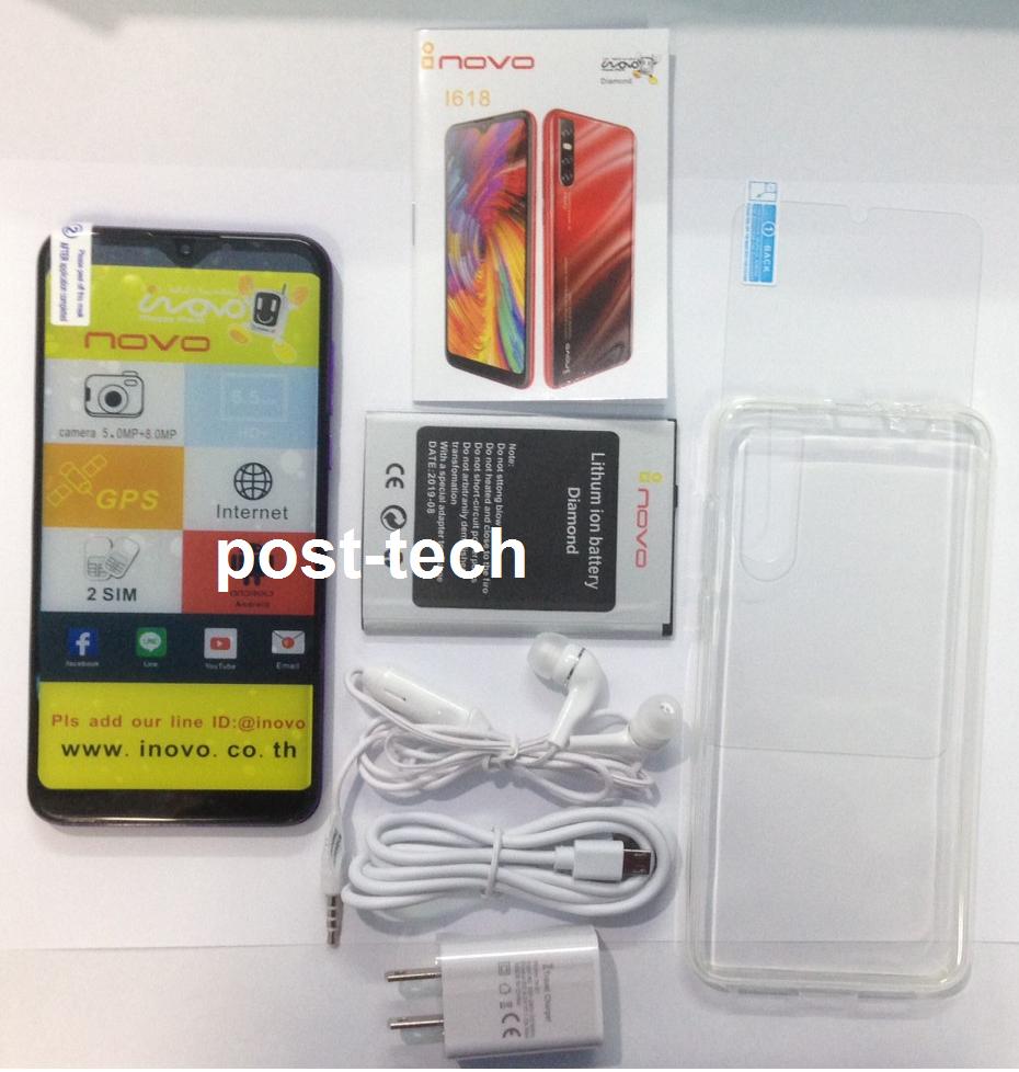 inovo รุ่น I618 Diamond / จอ 6.5 นิ้ว / กล้องหน้า 5 MP กล้องหลัง 8 MP / แบตเตอร์รี่ 2500mAh ...
