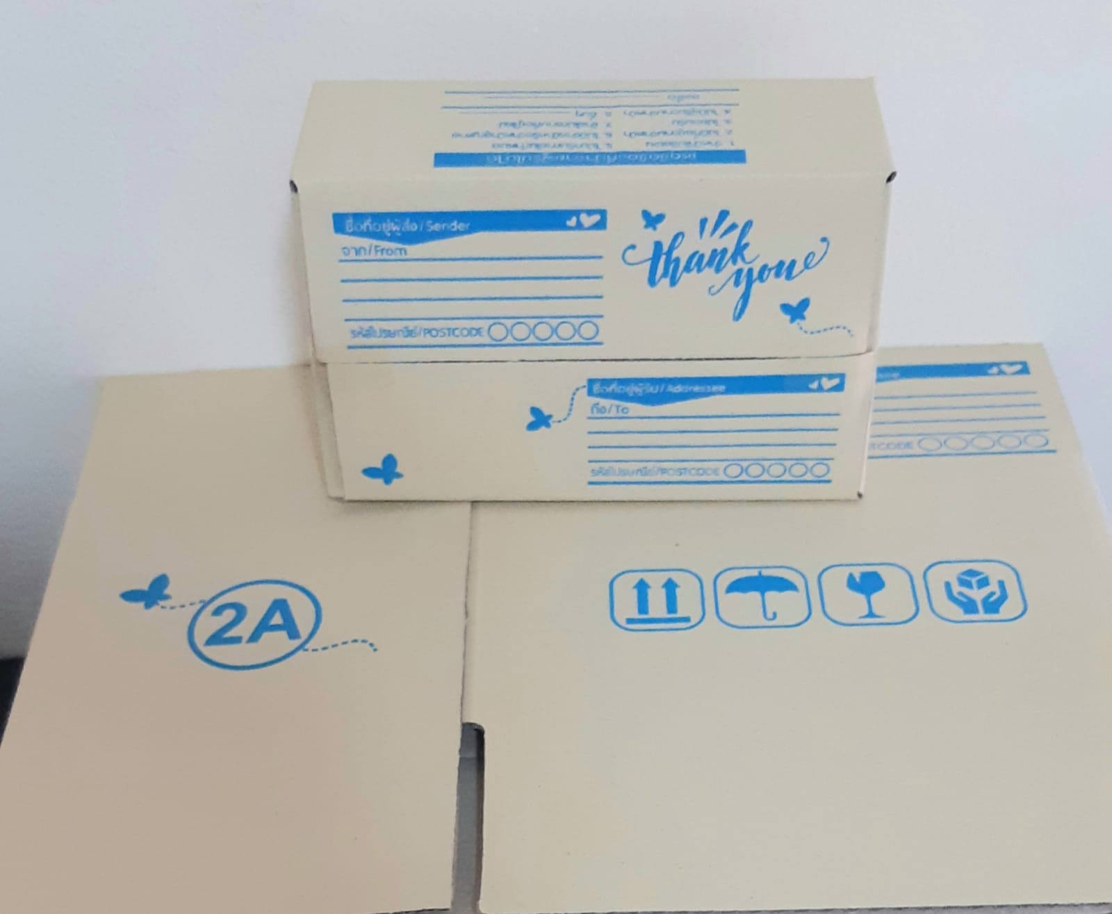 กล่องไปรษณีย์ (แพ็คละ 10 ) Mail Boxes Carton (pack of 10 ) sizes 0 - A ...