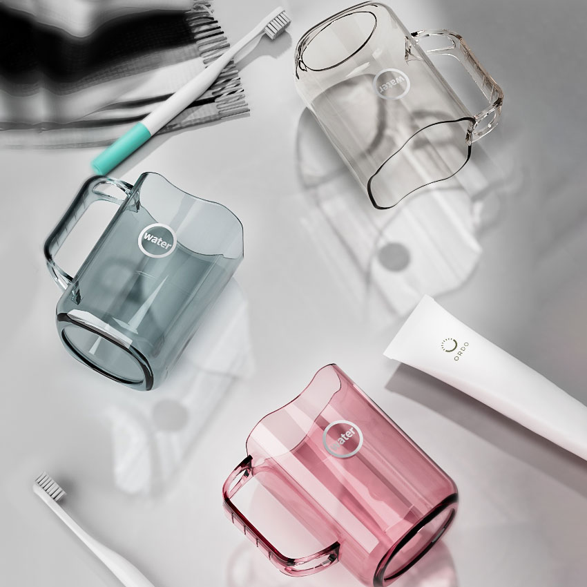 BAI PH แก้วน้ําพลาสติก สําหรับใส่ยาสีฟัน แปรงสีฟัน เหมาะกับการพกพา ...