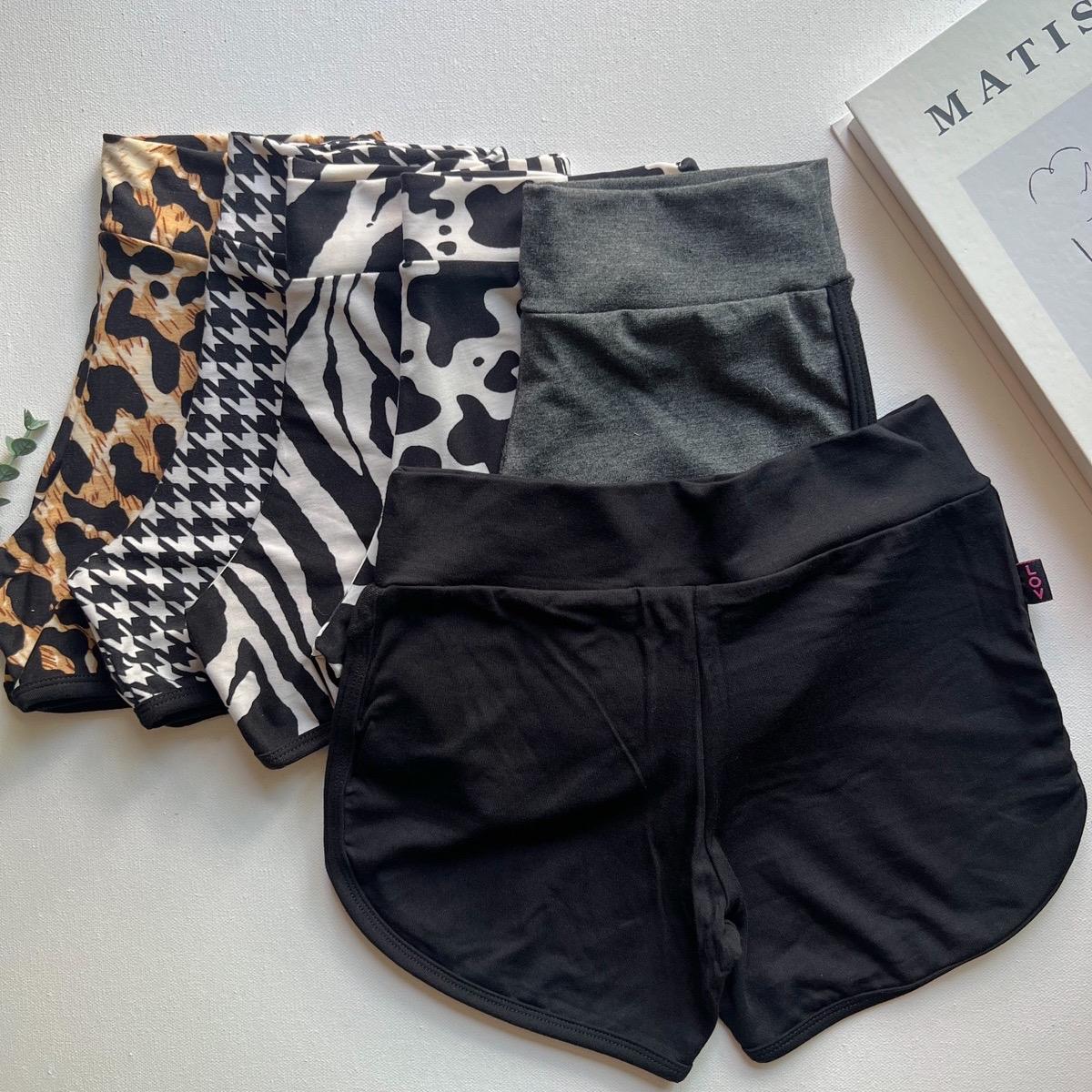 กางเกงสายฝอ เลกกิ้งขาสั้นทรงขาเว้า ใส่ออกกำลังกาย - Moji style - ThaiPick