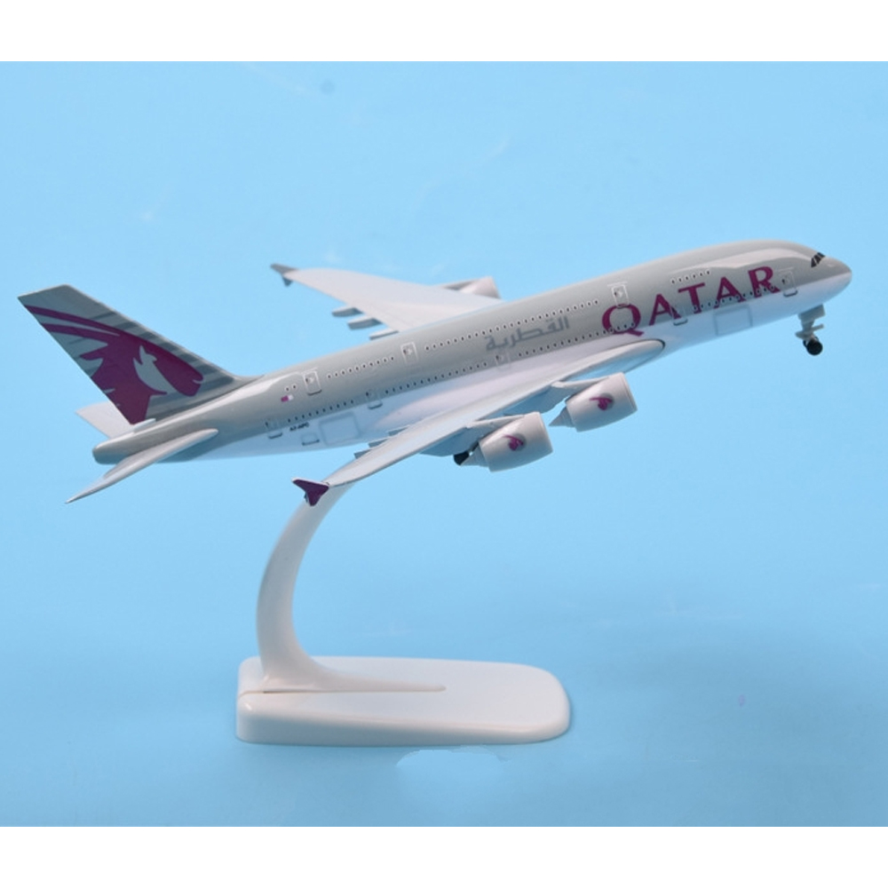Qatar Airlines Airbus A380 20cm High Quality Diecast Model On Stand ...