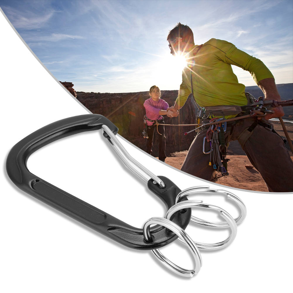 อลูมิเนียมอัลลอยด์ Carabiner Clip Snap Spring Clasp D-ring Hook Rock ...