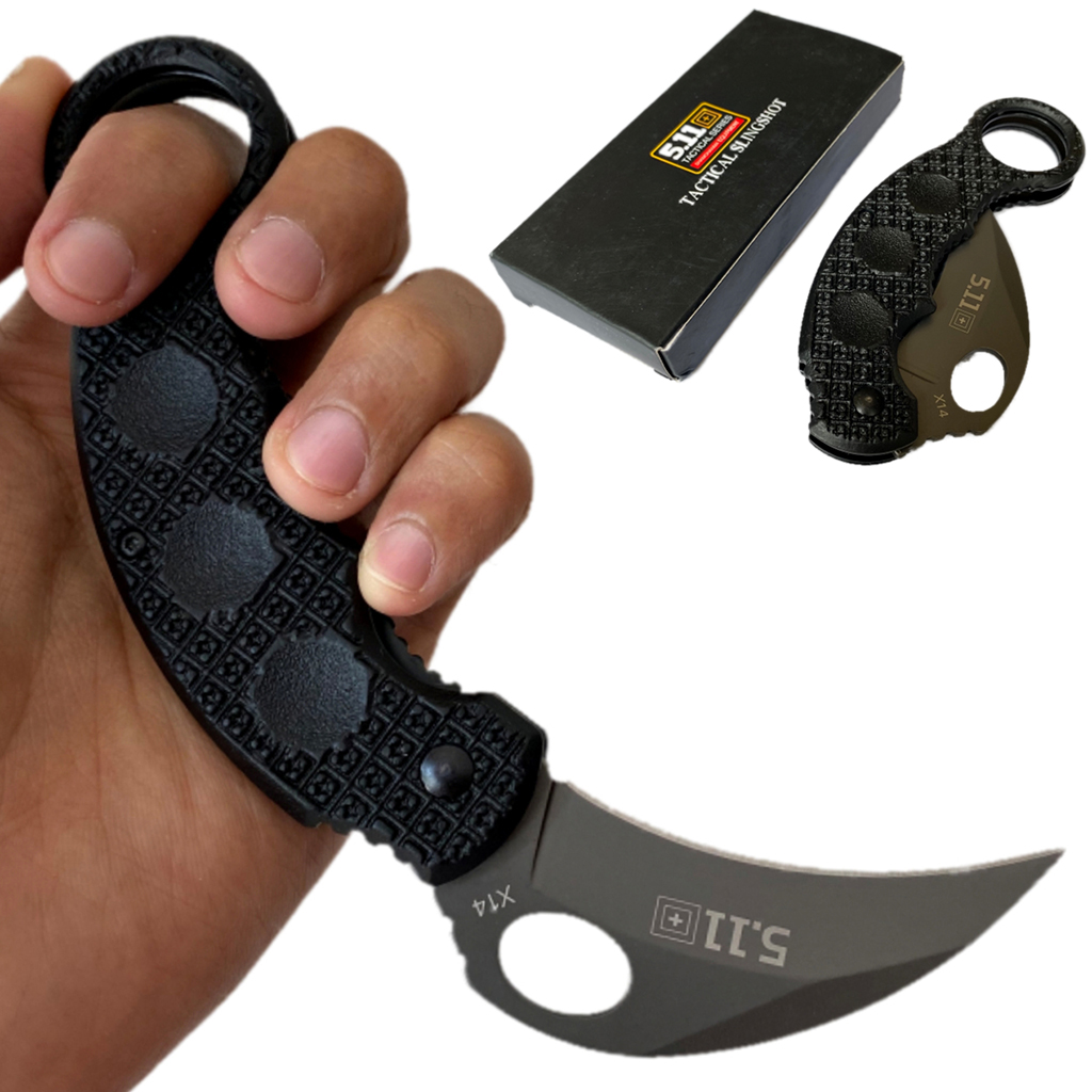 มีดพับ มีดคารัมบิต 5.11 Tactical Karambit Knives X14 ขนาด 6.3 นิ้ว (16 ...