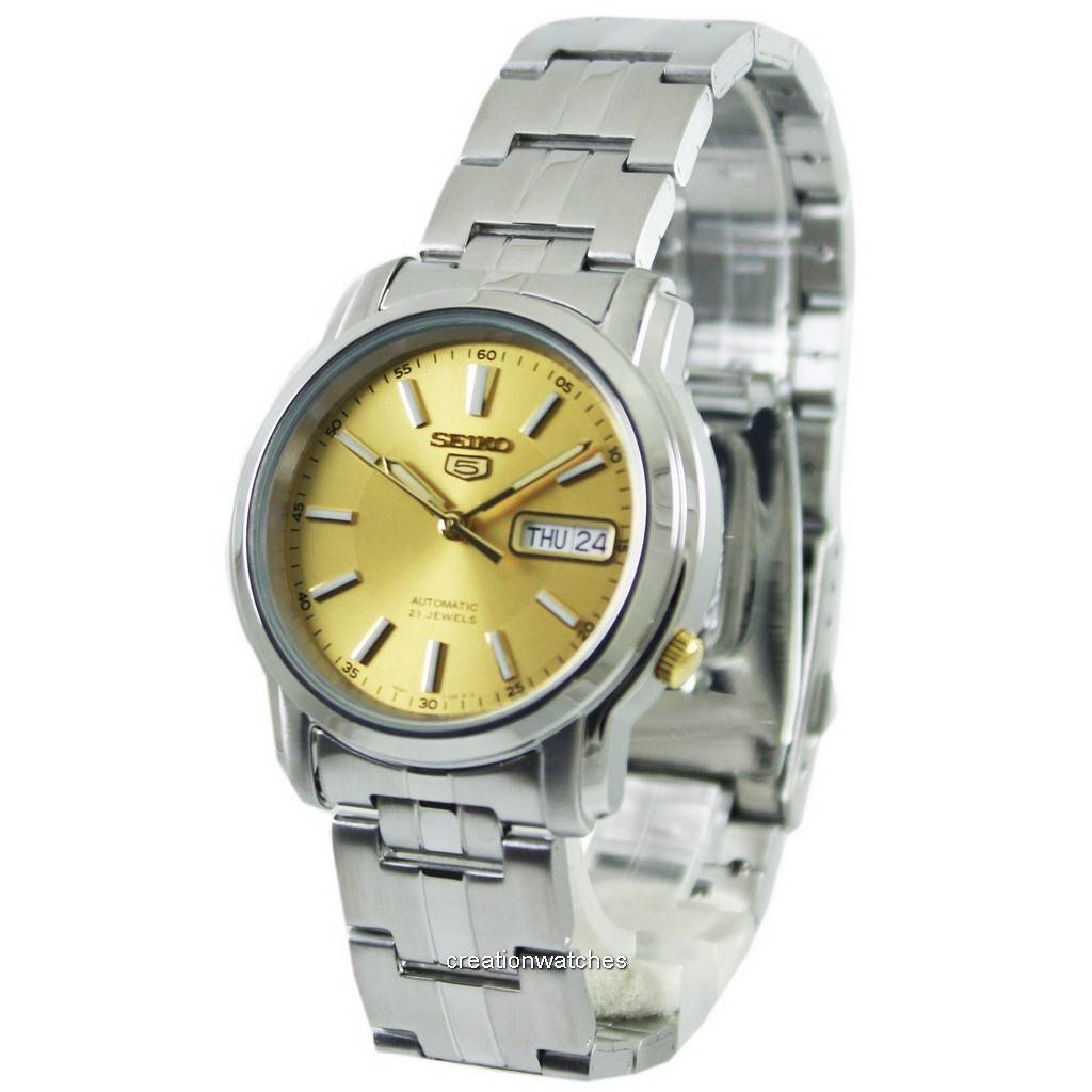 Seiko 5 Automatic 21 Jewels SNKL81 SNKL81K1 SNKL81K Men's Watch ...