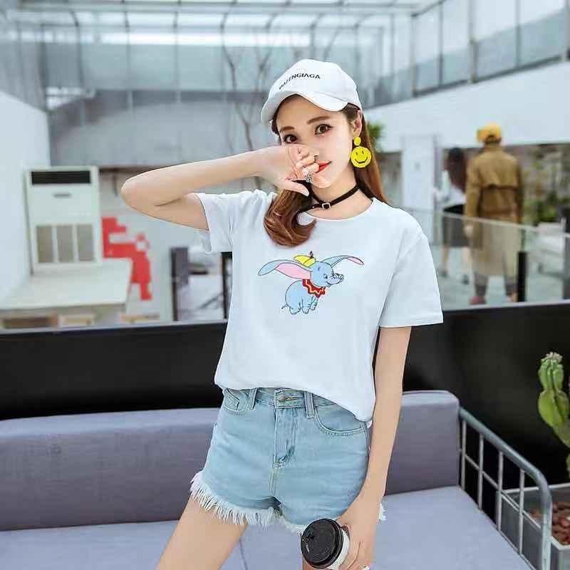 MM Mc Jeans T-Shirt เสื้อยืดผู้หญิงแขนสั้น คอกลม เสื้อแม็คแท้ MTSZ733 ...