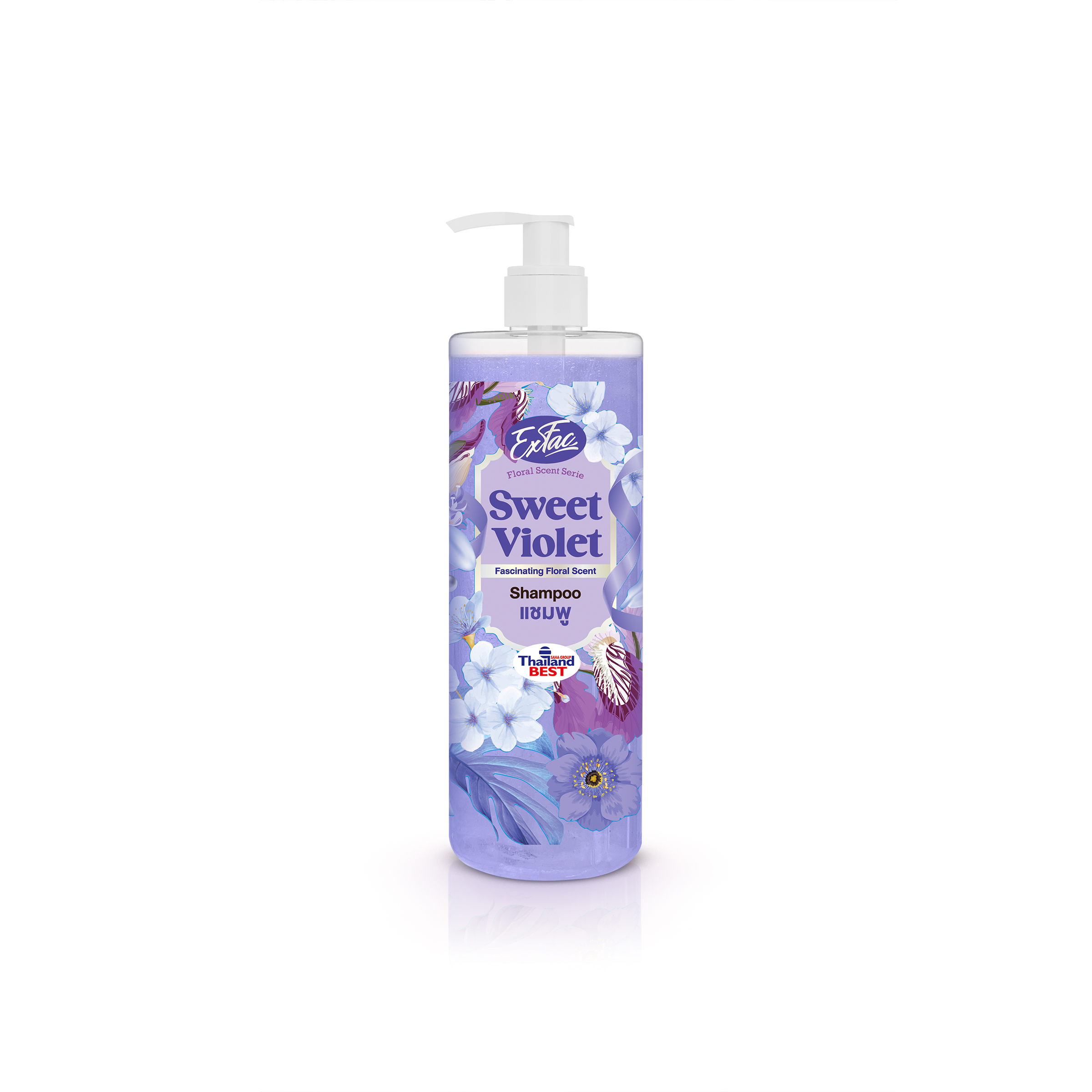 EXFAC - Shampoo Sweet Violet (480 ml.) แชมพูสระผม - EVEANDBOY - ThaiPick