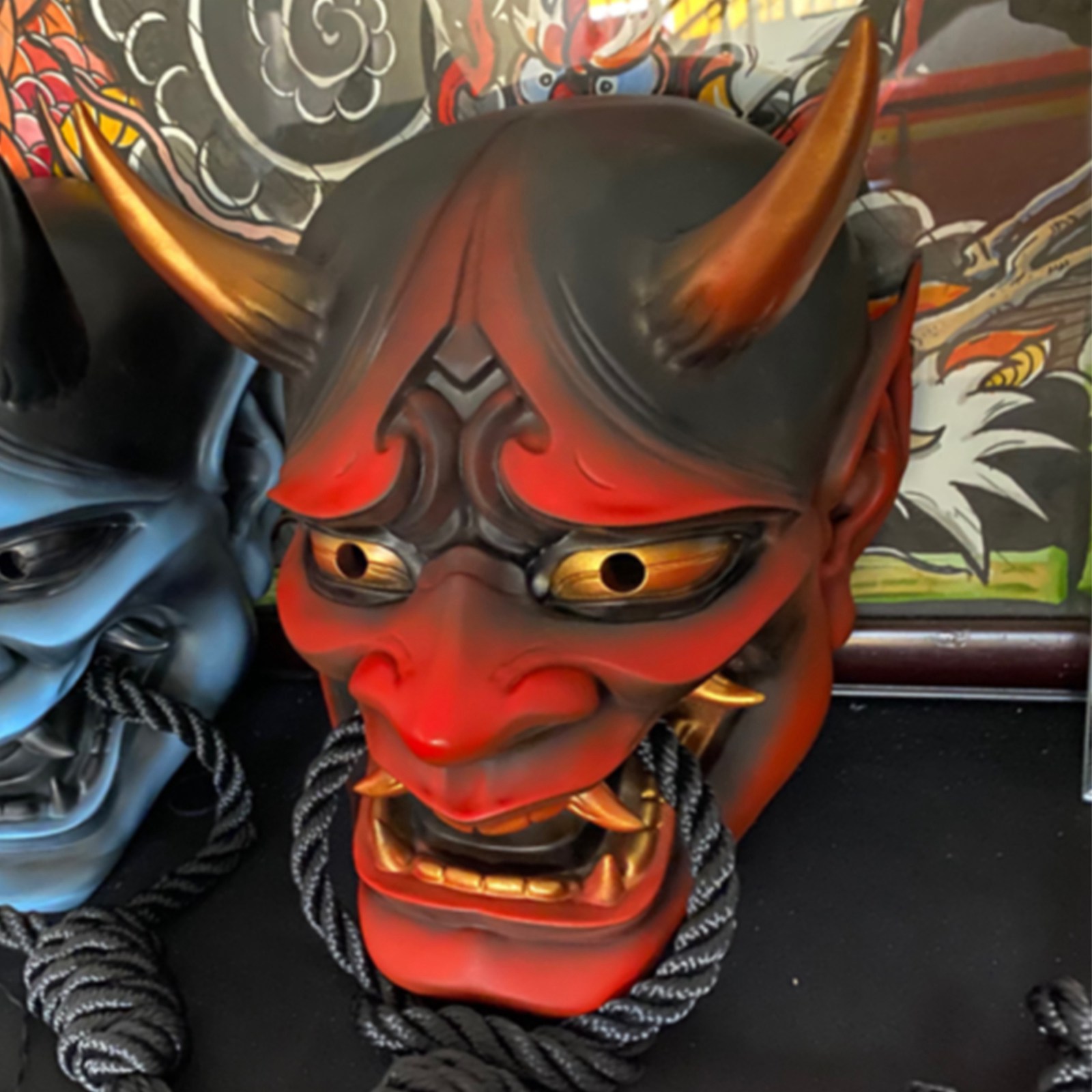 ผู้ใหญ่ uni ฮาโลวีนญี่ปุ่นปิดผนึก Prajna DEVIL hannya Noh Kabuki demon ...