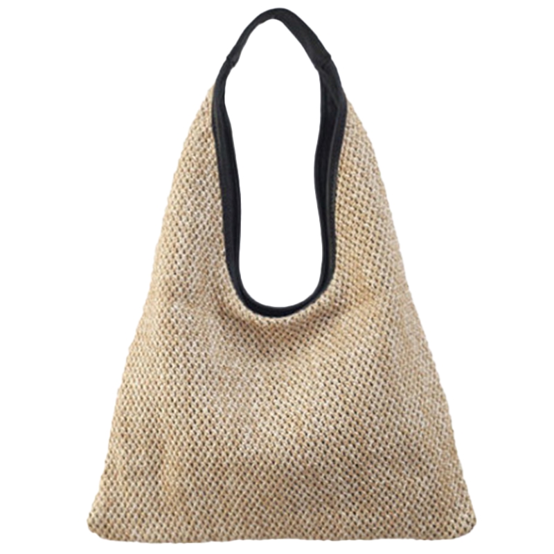 [ในสต็อก] [COD]Fashion Women Shoulder Bags Wicker Woven Straw Bag ...