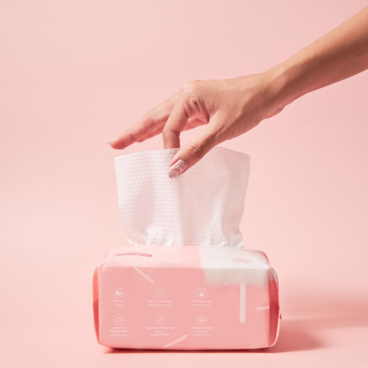 PANDO Disposable Facial Towel กระดาษเช็ดหน้าใยผ้าฝ้าย - Pando Official ...