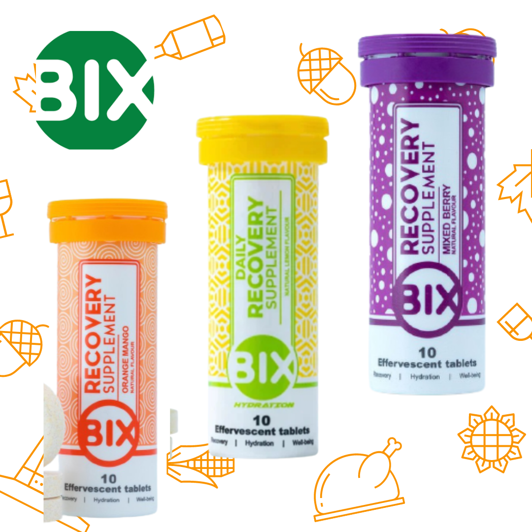 BIX Recovery mix supplement - เม็ดฟู่ ช่วยฟื้นฟูหลังออกกำลังกาย รสผลไม้ ...