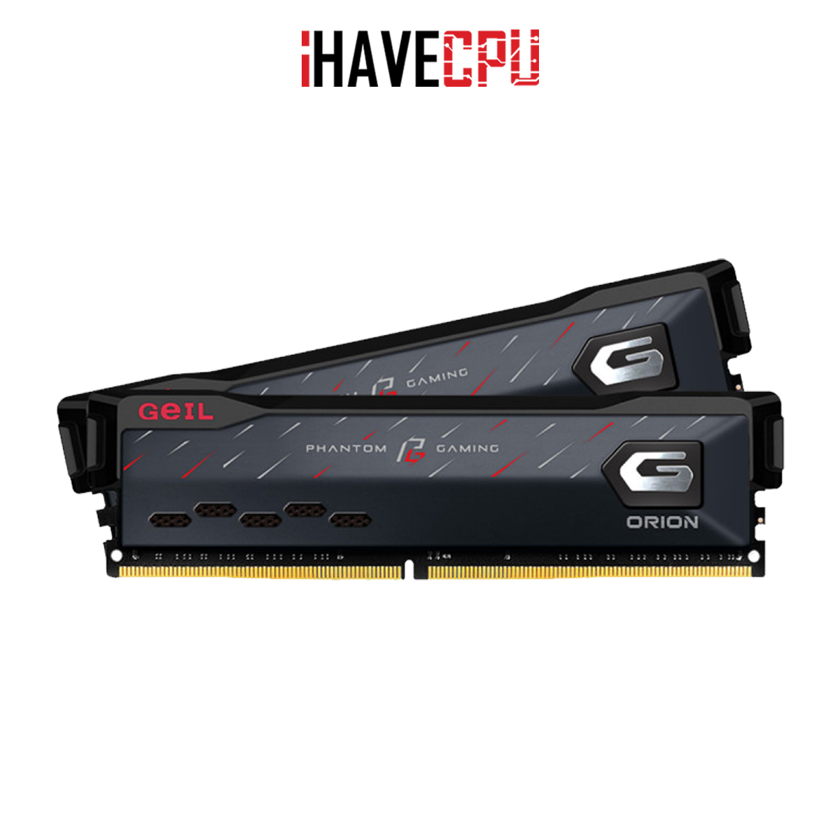 iHAVECPU RAM (แรม) GeIL ORION PHANTOM GAMING 16GB (8x2) DDR4 3200MHz BLACK (GAOF416GB3200C16BDC ...