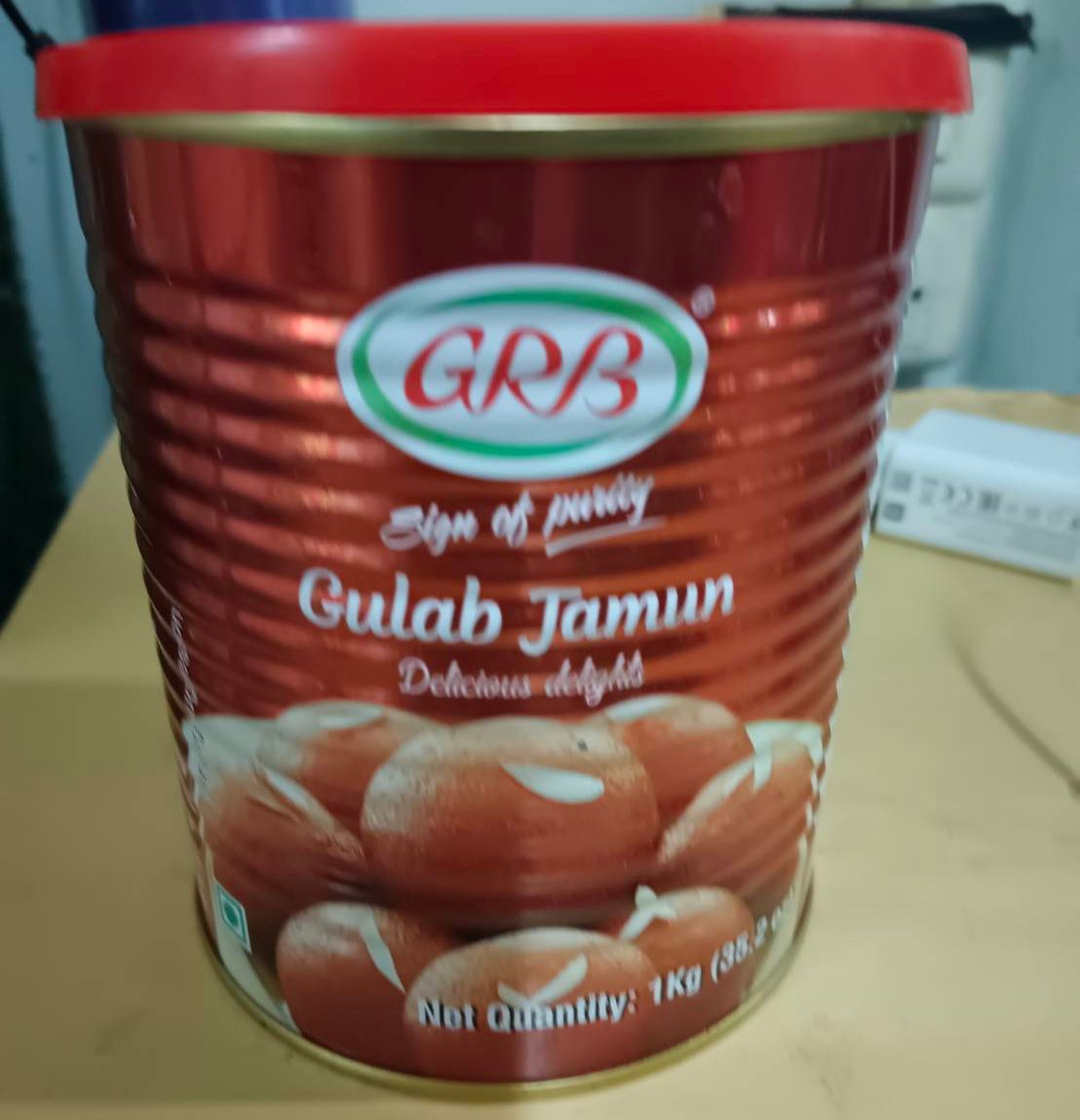 GRB Gulab Jamun Tin - 1kg (GRB) กูลาบจามุน india | Lazada.co.th