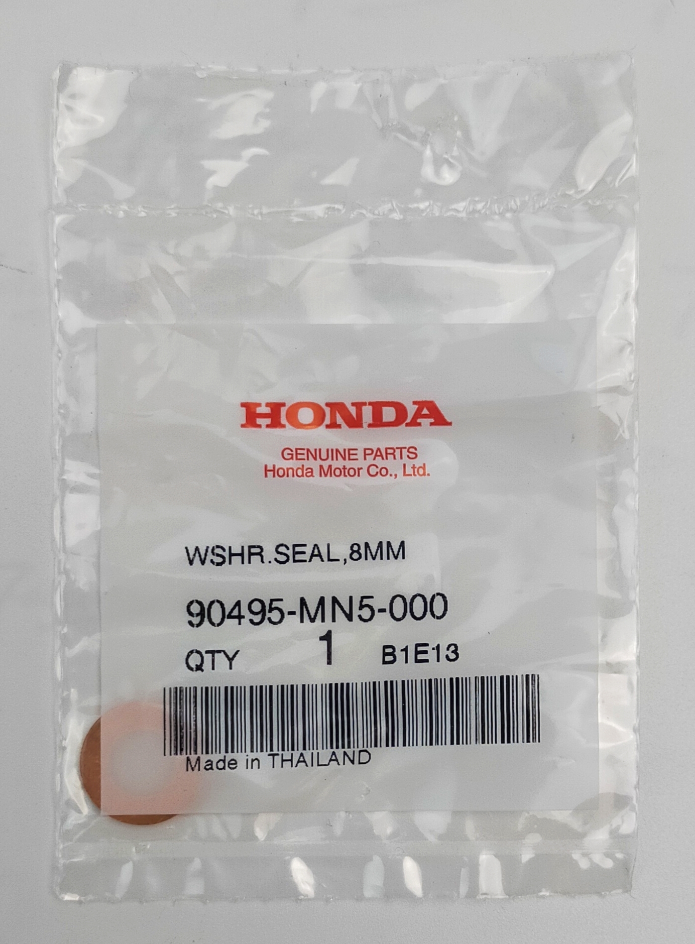 90495-MN5-000 แหวนรองกันรั่ว, 8 มม. Honda แท้ศูนย์ | Lazada.co.th