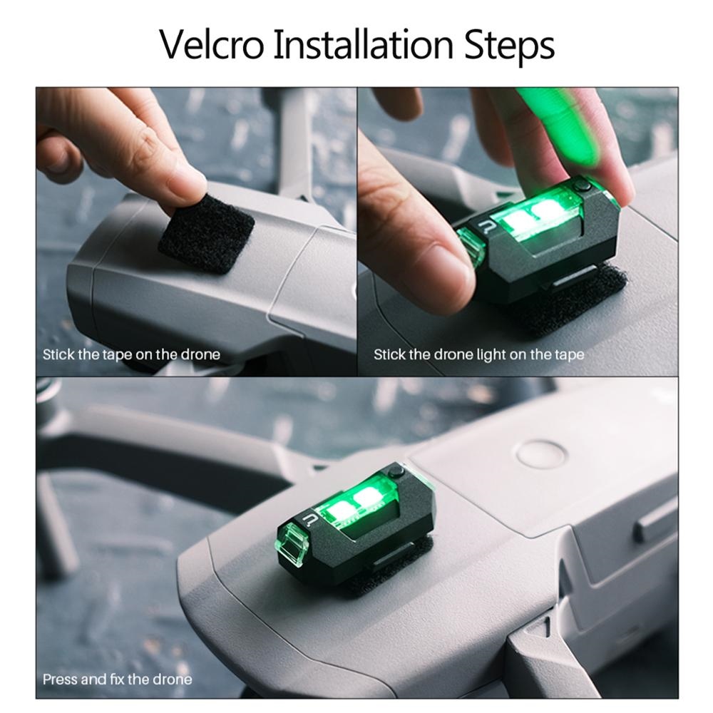 Ru Ulanzi Dr-02 Mini Drone Strobe Light 3 Light Color 9 Lignting Lightweight battery Anti ...