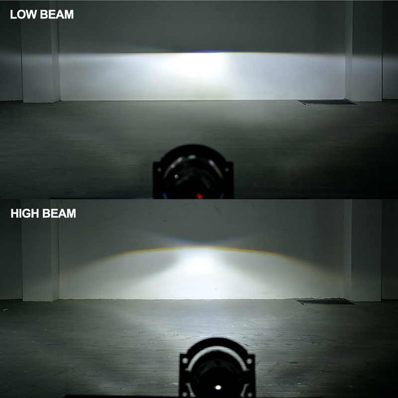 2 PCS Metal 2.5 inch Bi-Xenon HID Auto Car-Styling Fog Light Projector ...