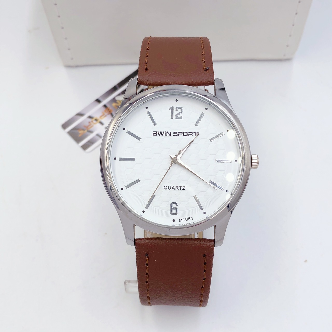 นาฬิกาข้อมือผู้ชาย Awin Sport แบรนด์แท้ สายหนัง หน้าปัด 42 มม | Lazada ...