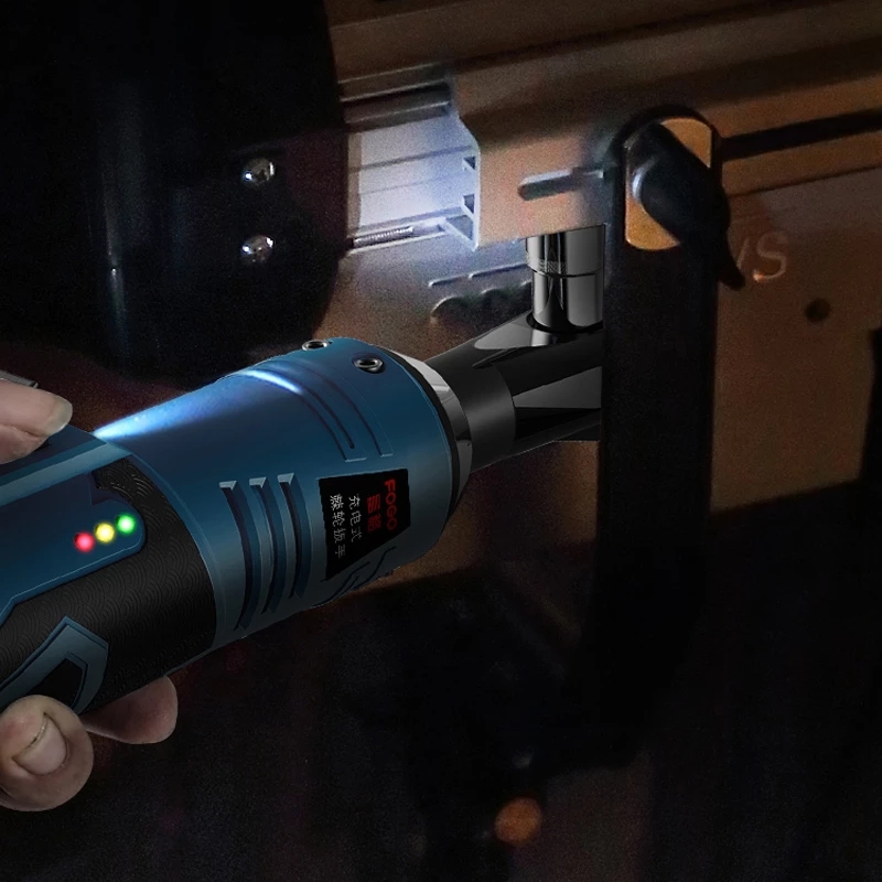 ประแจวงล้อไฟฟ้า 90 องศา ประแจชาร์จแบต 12v ประแจไฟฟ้าแรงบิดสูง 788n ชุด ...