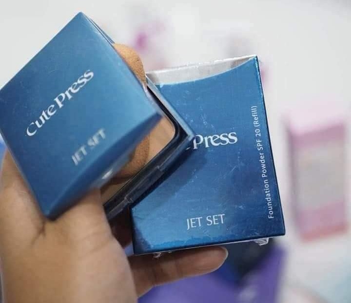 Cute Press JET SET Oil control foundation powder SPF20 แป้งพัฟ เจ็ท เซ็ท ออยล์ คอนโทรล ฟาวเดชั่น ...