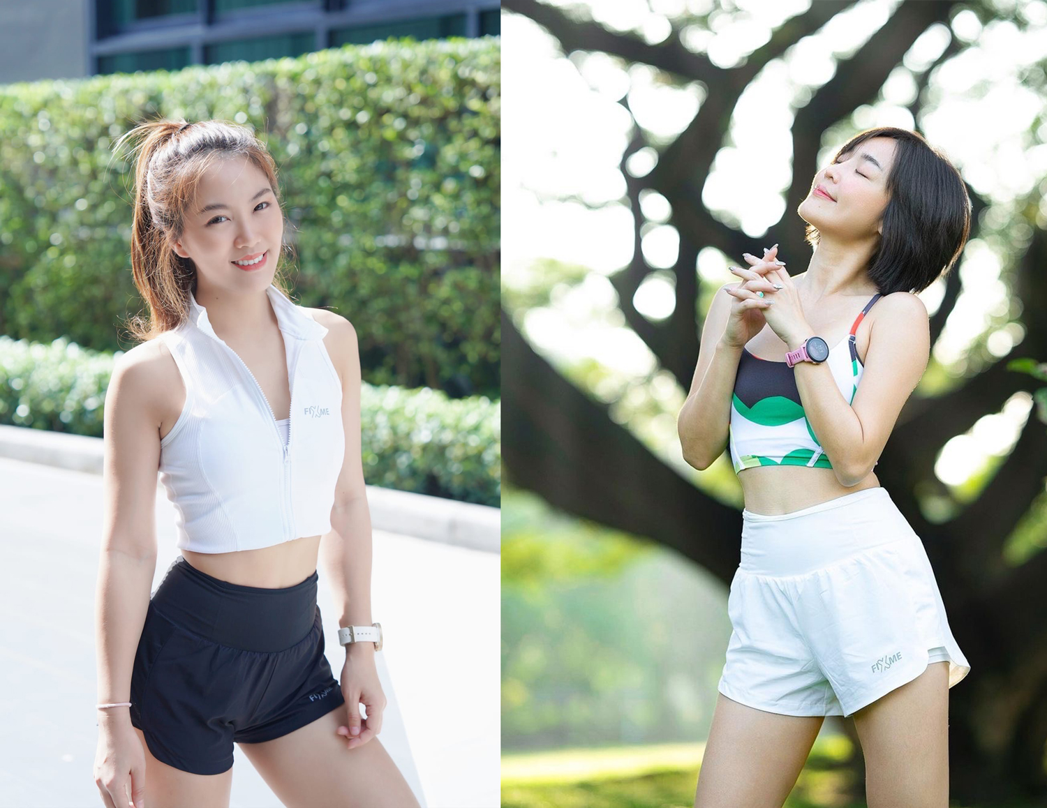 กางเกงวิ่งขาสั้น ผู้หญิง (มีกระเป๋ารอบเอว) รุ่น Move กางเกงวิ่ง - FIXME SPORT - ThaiPick