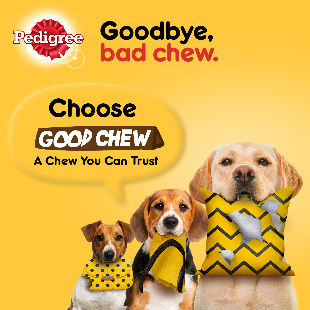 PEDIGREE GOOD CHEW SMALL DOGS 53G X1 เพดดิกรี กู๊ด ชู สุนัขพันธุ์เล็ก ...