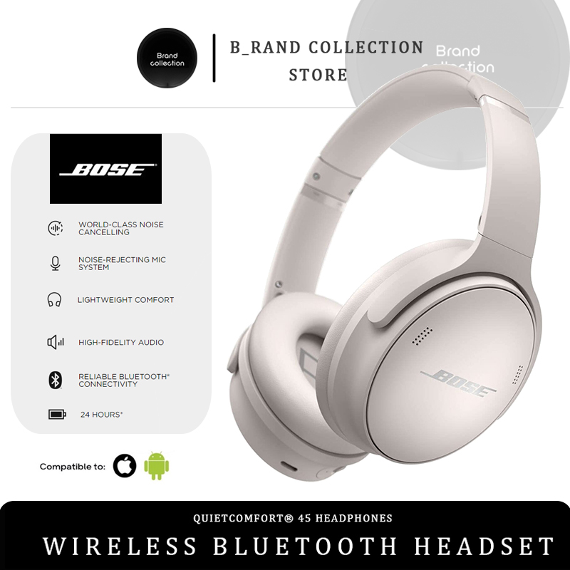 รับประกัน 6เดือนหูฟังบลูทูธแท้ Bose QuietComfort 45 (QC 45) Wireless ...