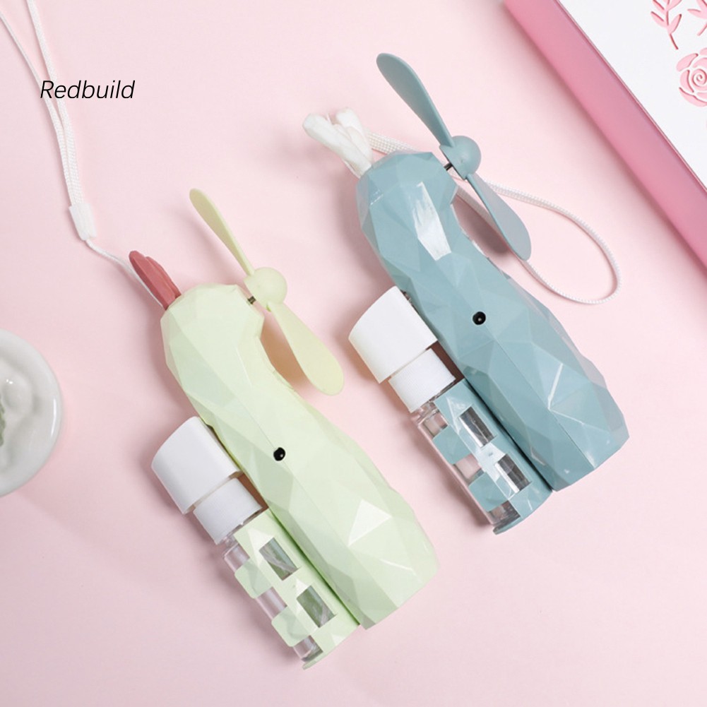 Redbuild-Cute Rabbit LED Night Light USB Charge Portable Mini Cooling ...