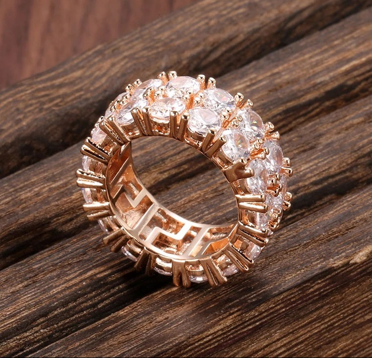 Usmarttของแท้ 100 S925 แหวนเงินแท้ 14K ทองชุบแหวนเพชรแหวนผู้หญิง Ring - Usmartt - ThaiPick