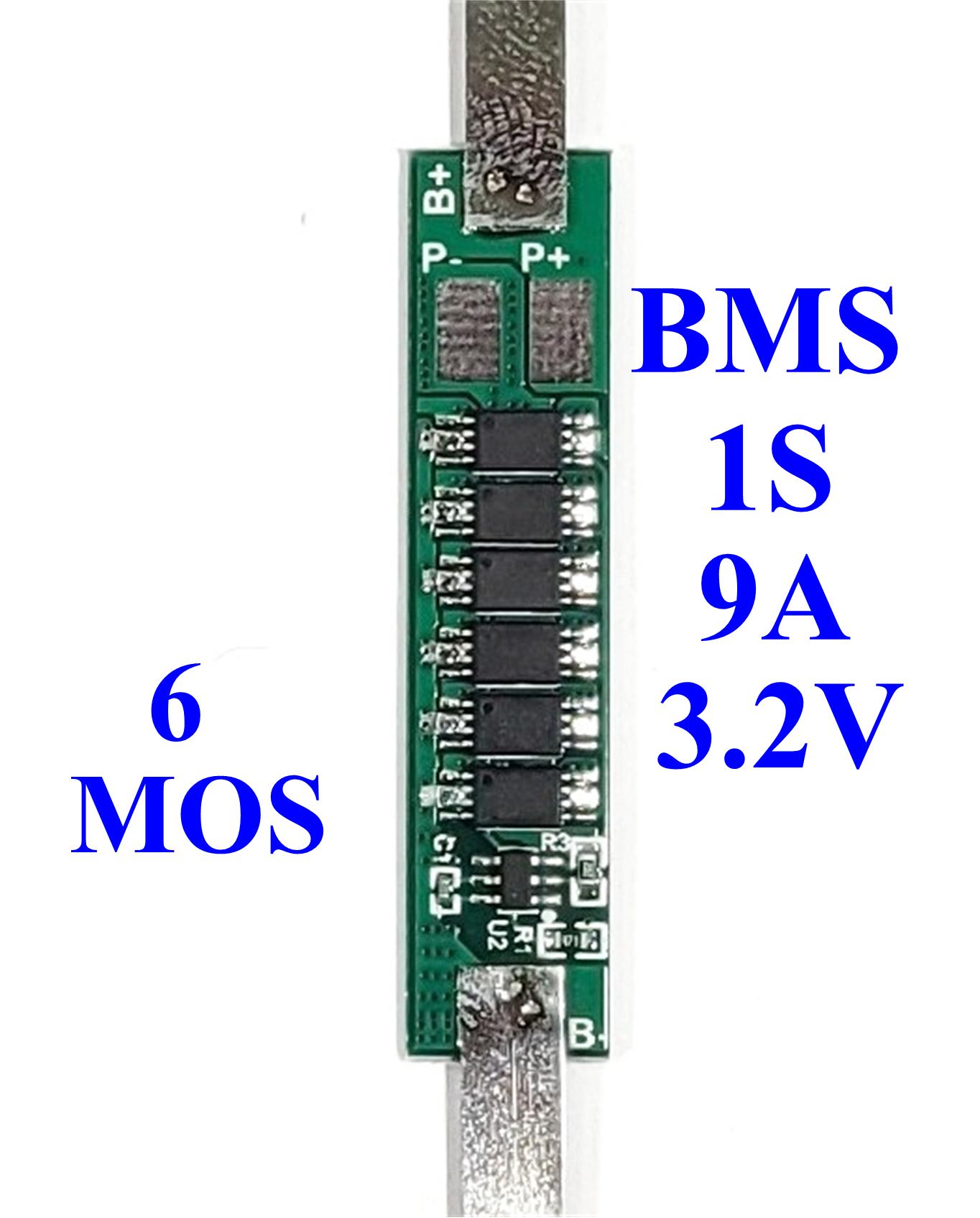 BMS 1S 3.2V LiFePO4 ใช้ป้องกันแบตเตอรี่ลิเธียมฟอสเฟต พิกัดกระแสไฟ 3A ...