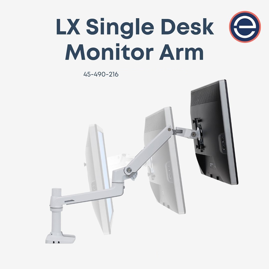 Ergotron LX Desk Mount LCD Monitor Arm (White Bright) 45-490-216 (10Y Warranty) | Lazada.co.th