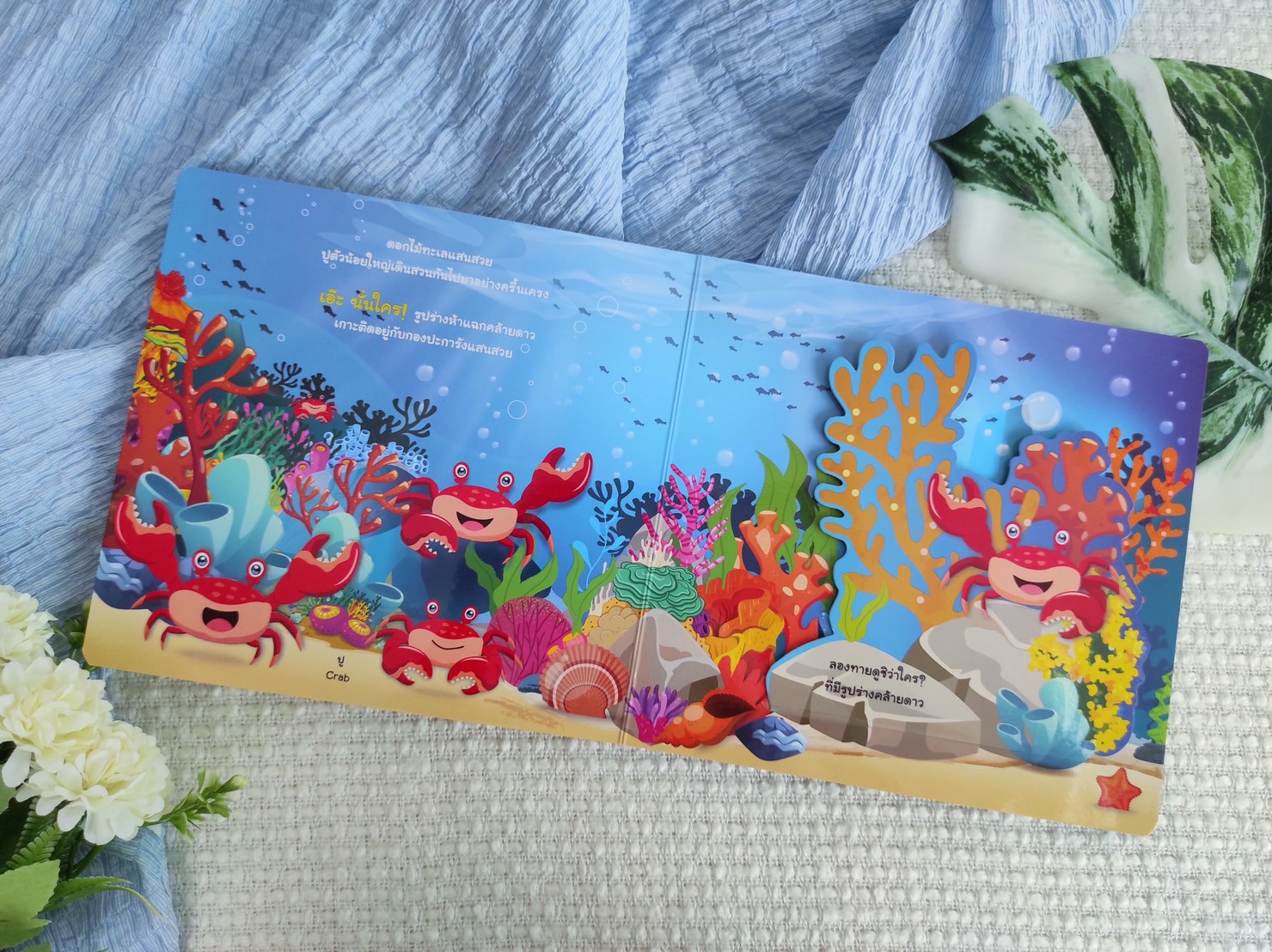หนังสือบอร์ดบุ๊คพลิกเปิด ลองเปิดดูซิ สัตว์โลกใต้ทะเล (74329) - Little ...